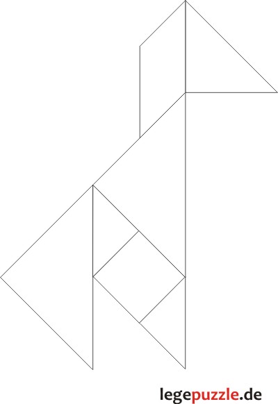 Tangram Lösung Giraffe 1